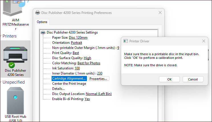 Allegro 100 printing blank Discs – Rimage Support